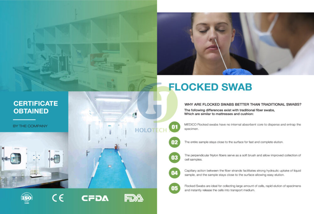 Flocked Swab | Holotech | Med Devices and Lab Consumables Supplier